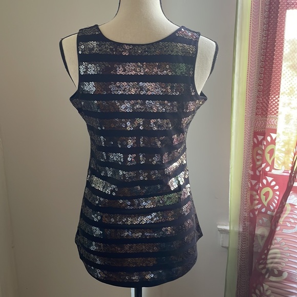 Garnet Hill | Tops | Garnet Hill Sequined Tank Top Nwot | Poshmark